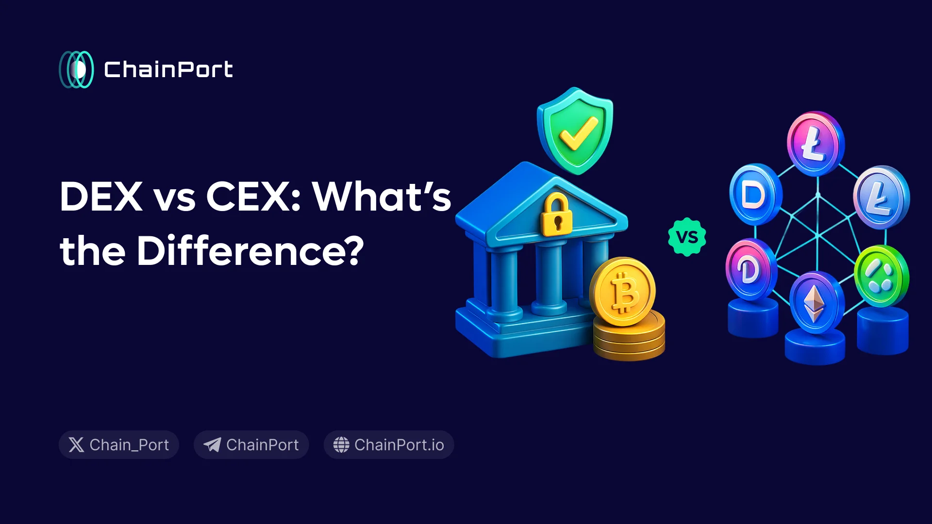 DEX vs CEX: Key Differences Explained | Chainport.io